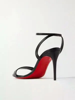 CHRISTIAN LOUBOUTIN Loubigirl 85 Leather Sandals - Black