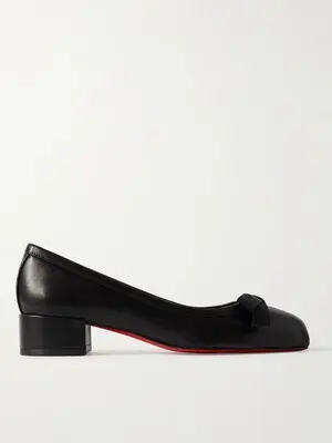 CHRISTIAN LOUBOUTIN Mamaflirt 30 Leather Ballet Pumps - Black