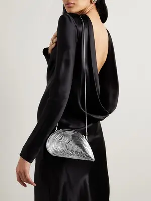 Simkhai Bridget Clutch - Silver