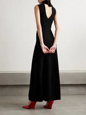 Victoria Beckham Cutout Stretch-knit Gown