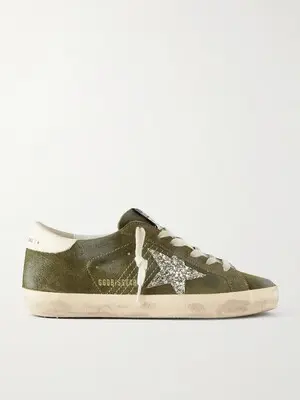 Golden Goose Gold Glitter Heels