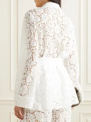 Dolce & Gabbana Belted Lace Jacket