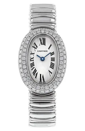 WATCHFINDER & CO. Cartier Preowned Baignoire Diamond Bracelet Watch