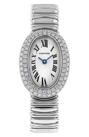 WATCHFINDER & CO. Cartier Preowned Baignoire Diamond Bracelet Watch