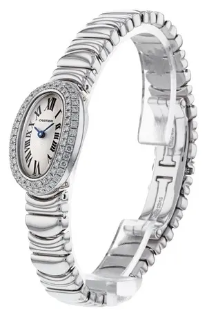 WATCHFINDER & CO. Cartier Preowned Baignoire Diamond Bracelet Watch