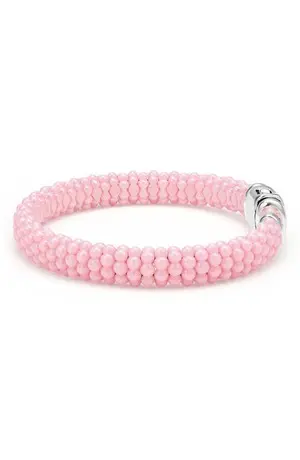 Lagos Caviar Ceramic Beaded Bracelet - Pink