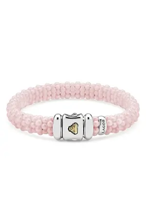 Lagos Caviar Ceramic Beaded Bracelet - Pink