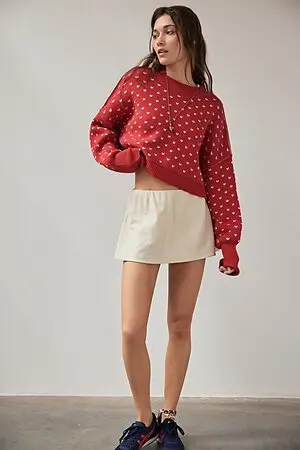 Free People My Little Micro Mini Skort Tan