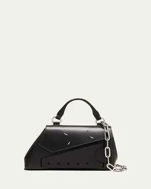 MAISON MARGIELA Snatched Micro Asymmetric Top-handle Bag - Black