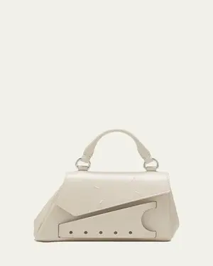 MAISON MARGIELA Snatched Micro Asymmetric Top-handle Bag - Greige