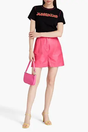 Moschino Embroidered Cotton-jersey T-shirt