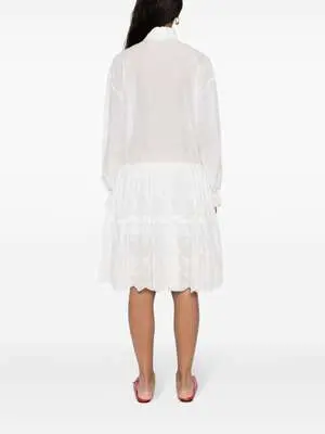 Ermanno Scervino Floral-embroidery Mini Dress