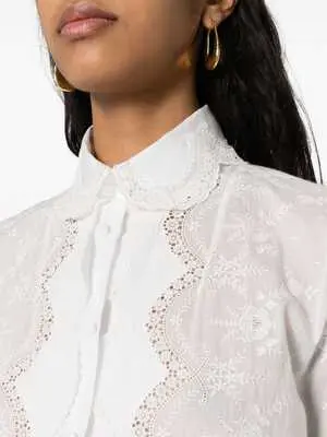 Ermanno Scervino Floral-embroidery Mini Dress