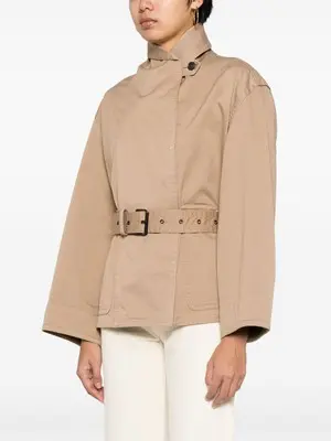 MARANT ETOILE Prunille Belted Cotton Jacket