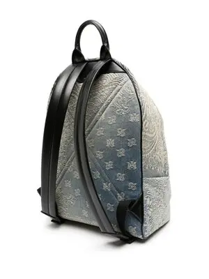 Amiri Bandana-jacquard Denim Backpack