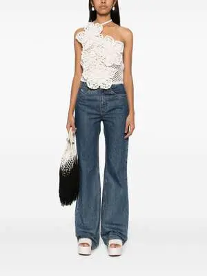 Cult Gaia Nazanin Crochet-knit Top