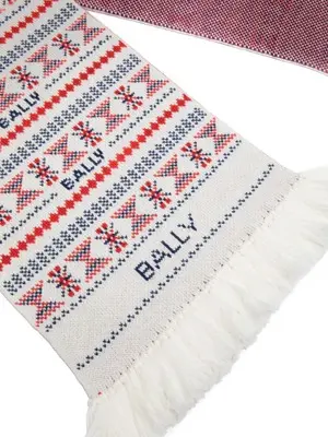 Bally Mountain Wool Jacquard Scarf