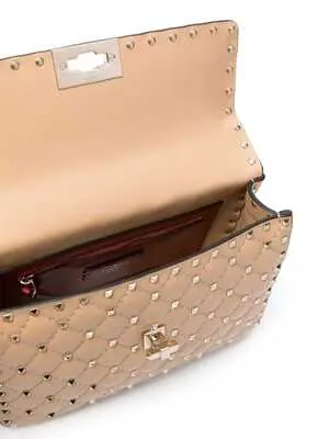 Valentino Garavani Rockstud Leather Top Handle Bag