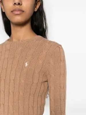 Polo Ralph Lauren Pony Motif Cotton Jumper - Brown