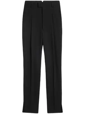 Ami High-waist Tapered Trousers - Black