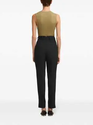 Ami High-waist Tapered Trousers - Black