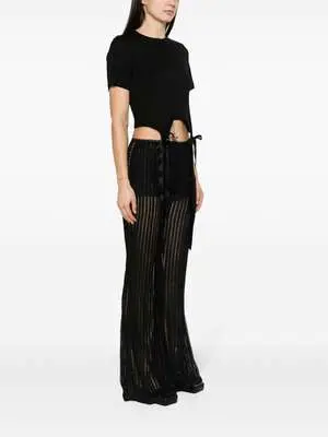 Simone Rocha Bow-detail Cotton Dress - Black