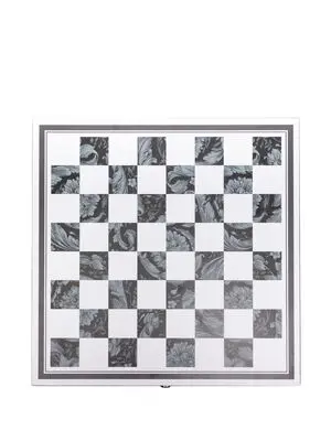 Versace Barocco-print Wood Chess Set