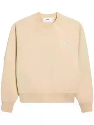 AMI Paris Fleece Sweatshirt - Neutrals