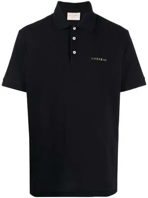 Buscemi Logo-plaque Cotton Polo Shirt