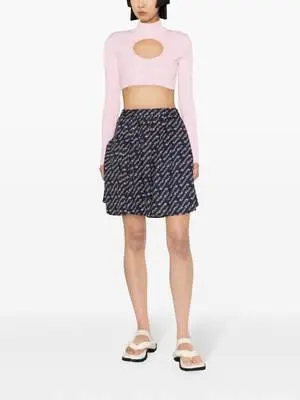 Kenzo X Verdy Flared Miniskirt - Blue