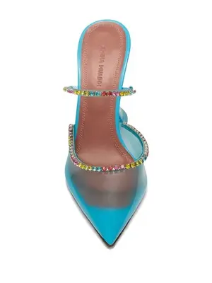 Amina Muaddi Gilda Glass 95mm Mules