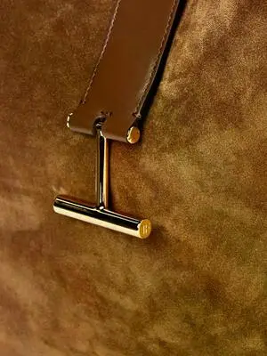 TOM FORD Small Tara Suede Shoulder Bag