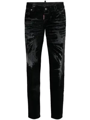 Dsquared2 Jennifer Low-rise Skinny Jeans - Black