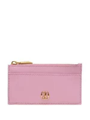 Bally Logo-plaque Leather Wallet - Pink