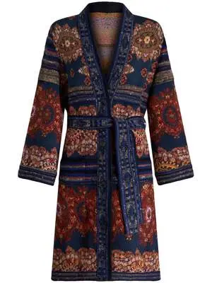 Etro Paisley-print Belted Trench Coat