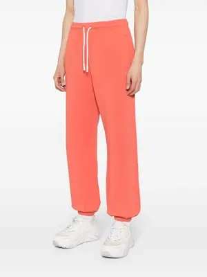 COUNTY OF MILAN Logo-embroidered Cotton Track Pants - Orange