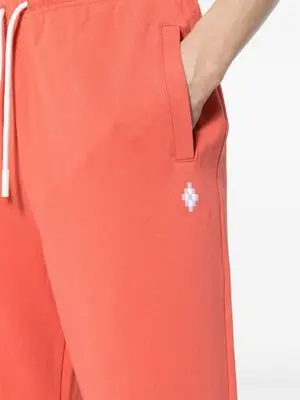 COUNTY OF MILAN Logo-embroidered Cotton Track Pants - Orange