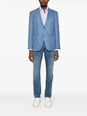 BOSS Mid-rise Straight-leg Jeans - Blue