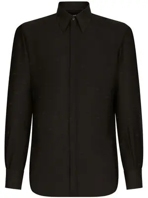 Dolce & Gabbana Logo-print Silk Shirt