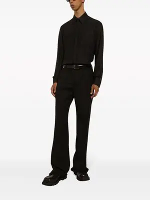 Dolce & Gabbana Logo-print Silk Shirt
