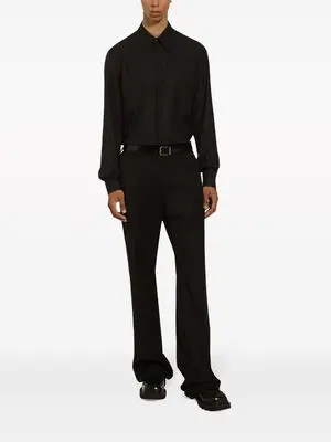 Dolce & Gabbana Logo-print Silk Shirt