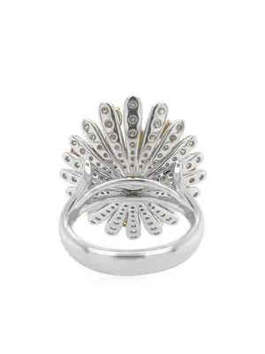HYT JEWELRY 18kt White And Gold Diamond Cocktail Ring