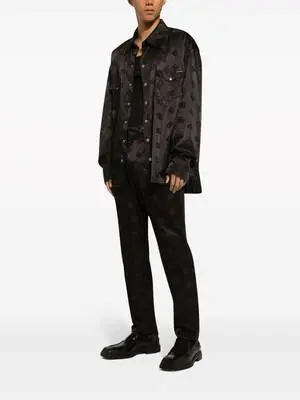 Dolce & Gabbana Monogram-jacquard Trousers