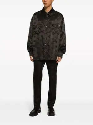 Dolce & Gabbana Monogram-jacquard Trousers