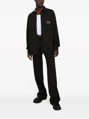 Dolce & Gabbana Logo-patch Cotton Shirt