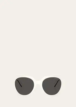 Prada Prada Two-Tone Cat-Eye Sunglasses Bone