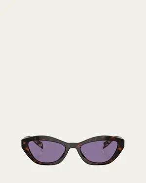 Prada Prada Two-Tone Cat-Eye Sunglasses Havana