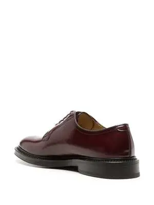 SCAROSSO Harry Leather Derby Shoes - Red