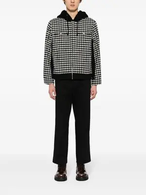 Undercover Check-print Hooded Jacket