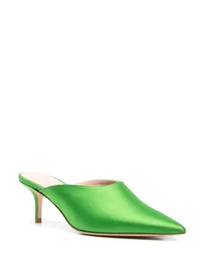 SCAROSSO Laura 60mm Mules - Green